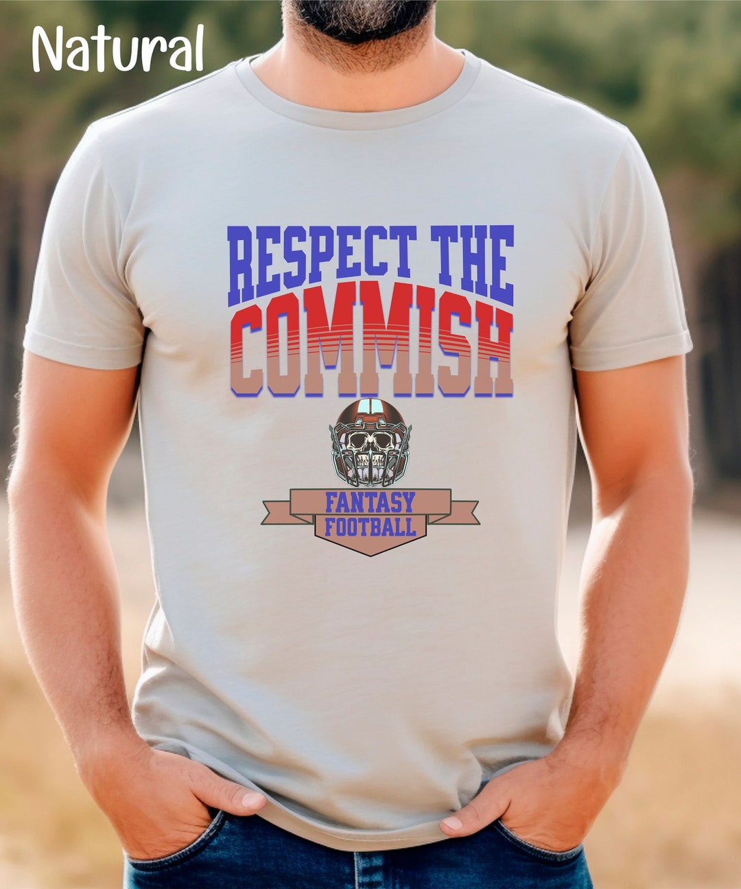 Respect the Commish Fantasy Football, Football Gift, Commissioner Shirt ...