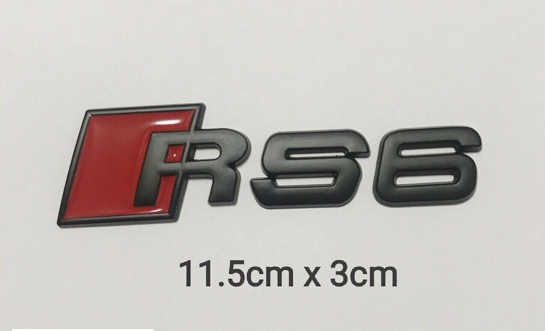 RS6 Black Mat Badge Emblem Edition Sticker Tailgate Rear Metal - Etsy