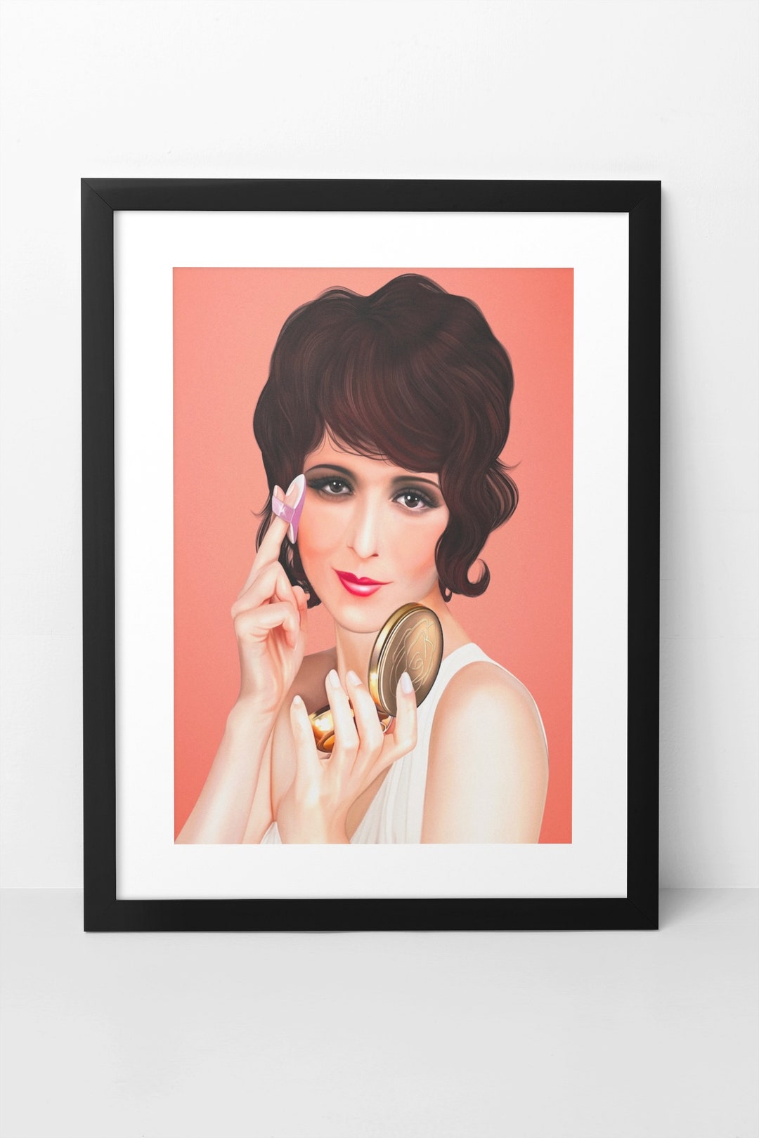 Flapper it Girl Original Fan Art Illustration Print. 1920s Hollywood ...