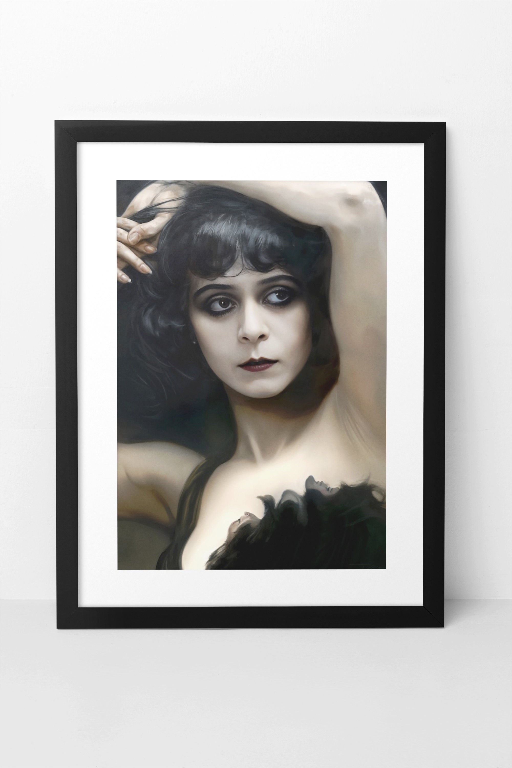 Theda Bara Original Poster Wall Art Print Illustration. Gothic Home ...