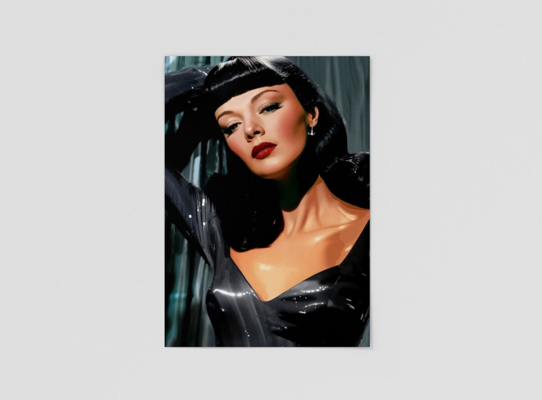 Maria Montez Original Wall Art Print Illustration Poster. 1940s ...