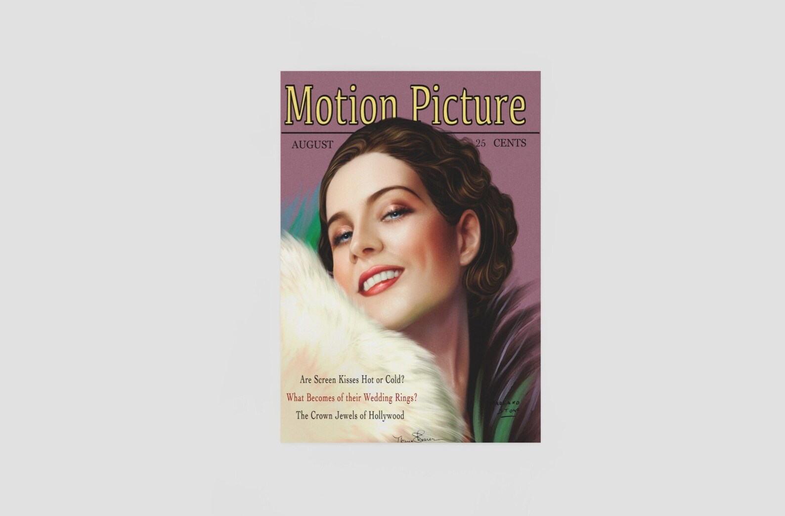 Norma Shearer Original Wall Pulp Art Illustration Print. 1920s & 1930s ...