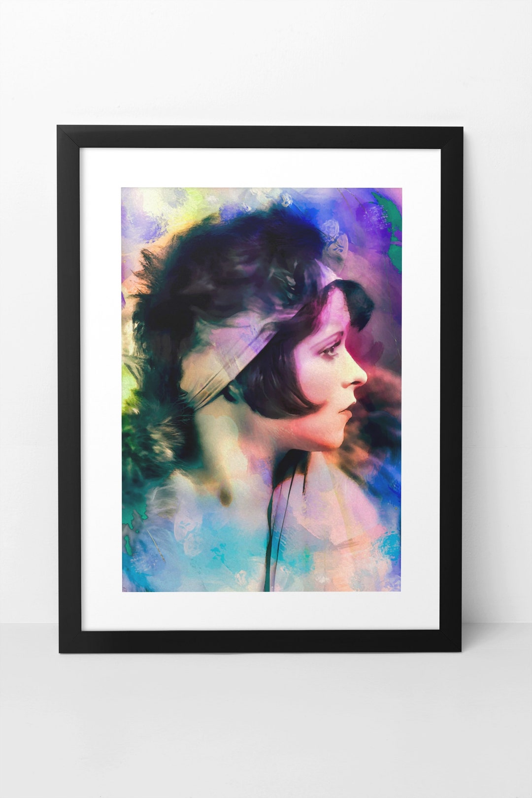 Flapper Wall Art Print Poster - 1920s Hollywood Flapper - the IT Girl ...