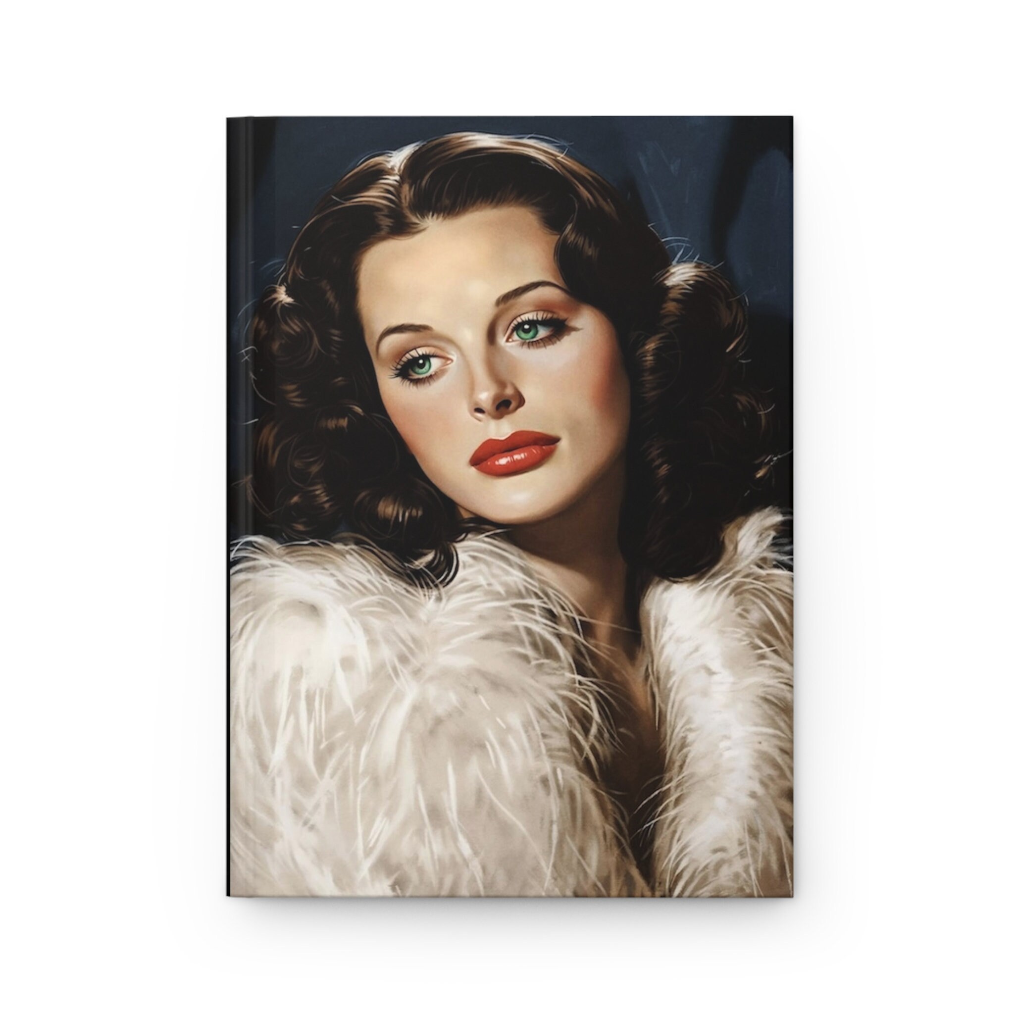 Hedy Lamarr Illustration JOURNAL, Notebook, Diary. 1930s & 1940s ...