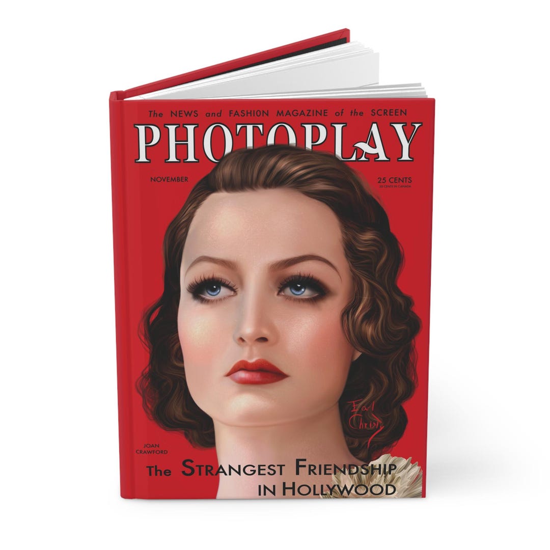 JOAN CRAWFORD Hardcover Matte Journal, Notebook, Diary. 1920s 1930s ...