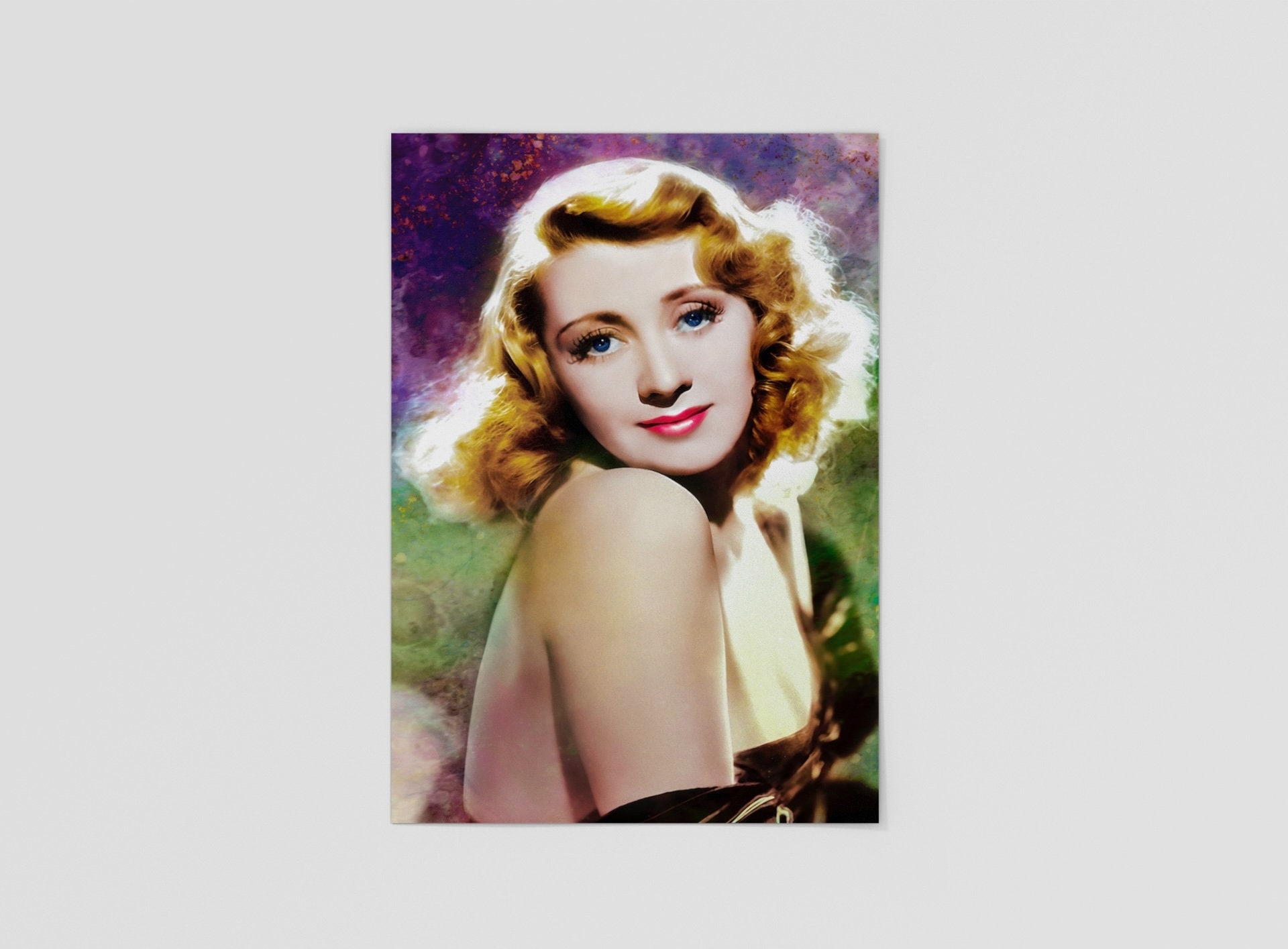 JOAN BLONDELL Wall Art Portrait Poster. 1930s & 1940s Old Hollywood ...