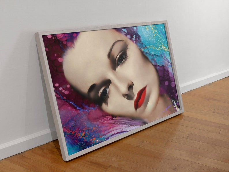 Colorful Flapper Lulu Fan Art © Wall Print Poster. Pandora's Box Star ...