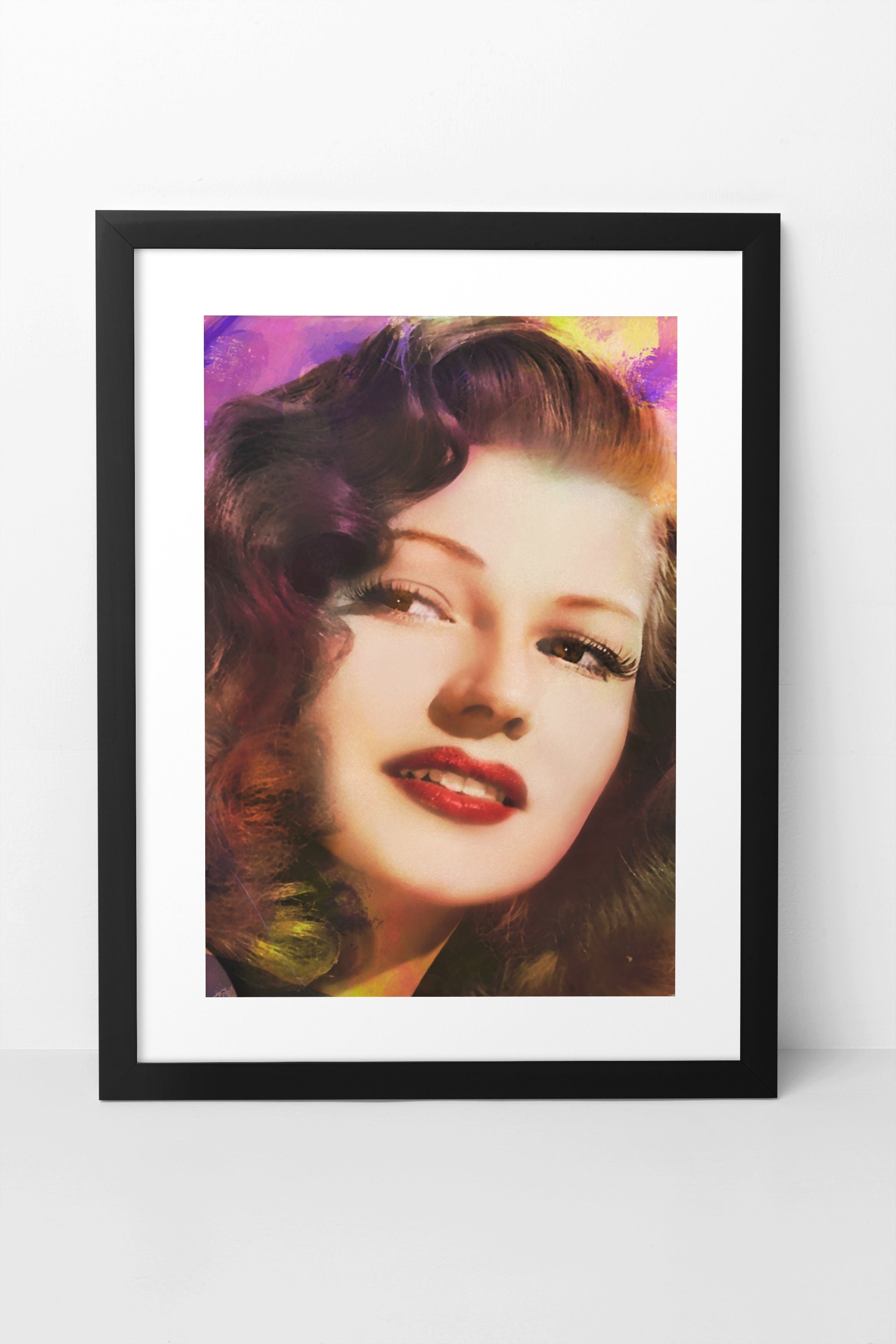 RITA HAYWORTH Wall Art Print Poster. Hollywood Movie Star of the 1940s ...