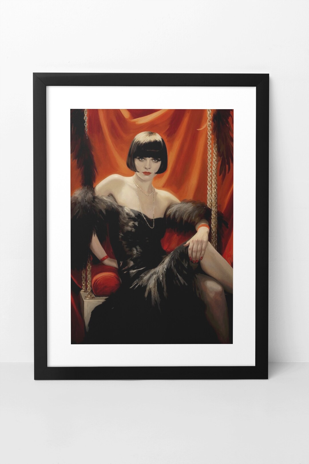 Original Flapper Illustration© Inspired by Lulu, Fan Art Wall Print ...