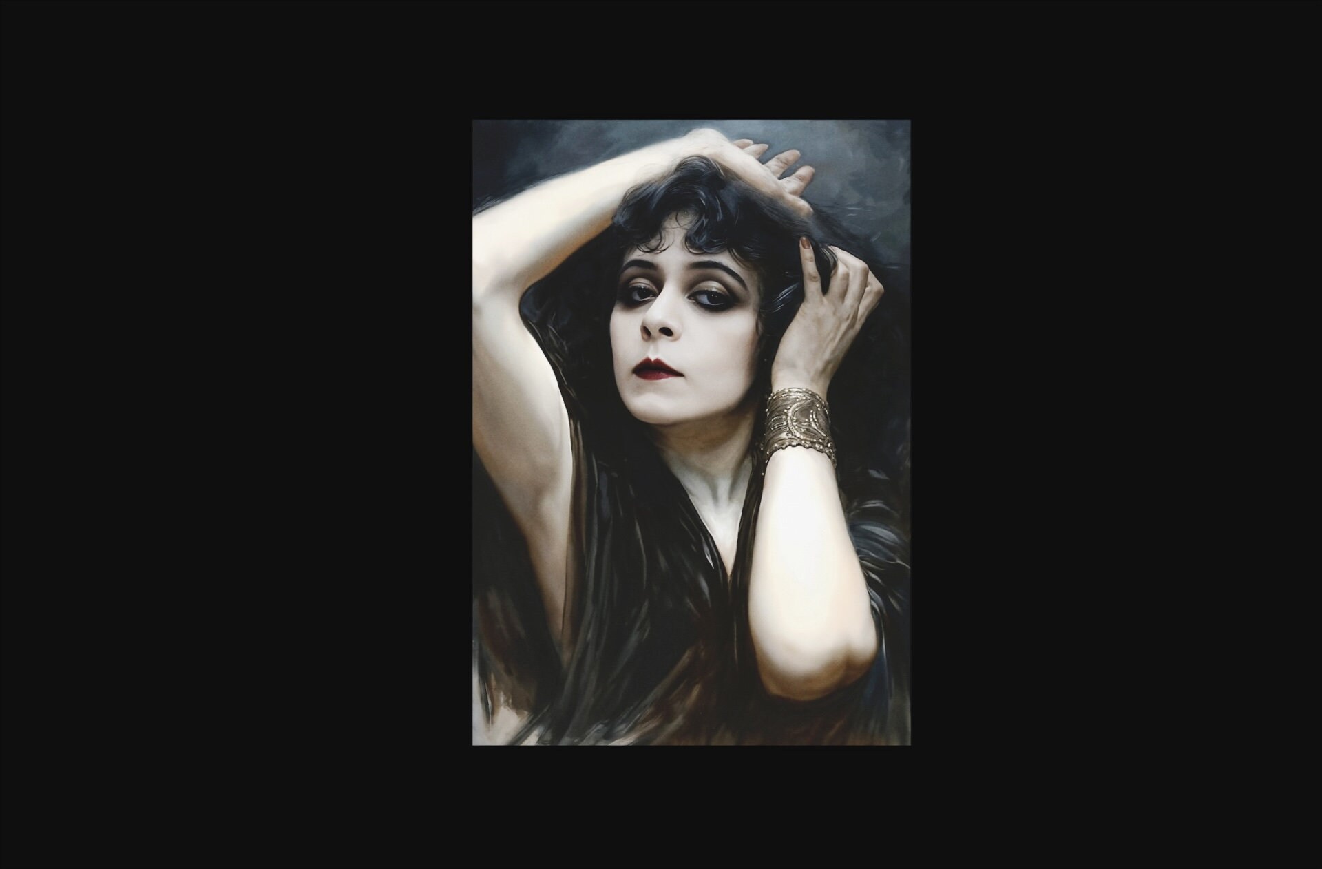 Theda Bara Original Wall Art Illustration Print Poster. 1920s Hollywood ...