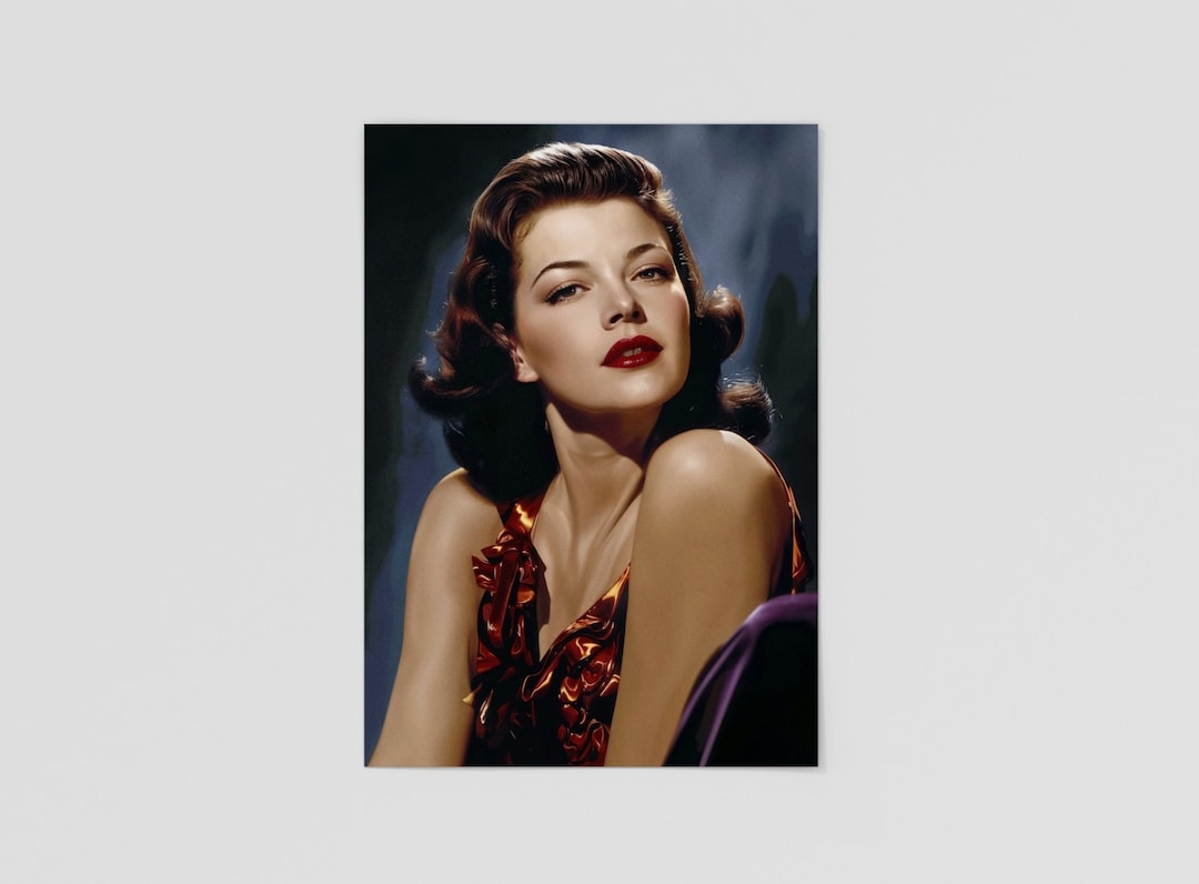 Maria Montez Original Wall Art Print Illustration Poster. 1940s ...