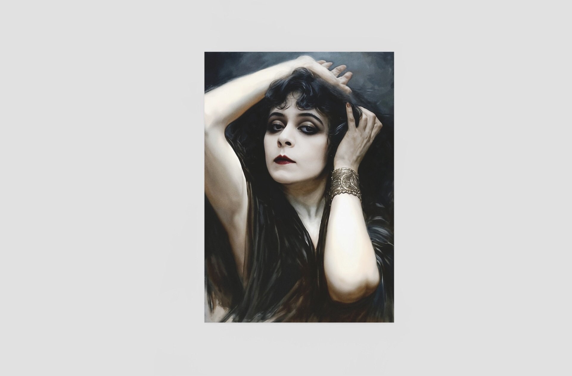 Theda Bara Original Wall Art Illustration Print Poster. 1920s Hollywood ...