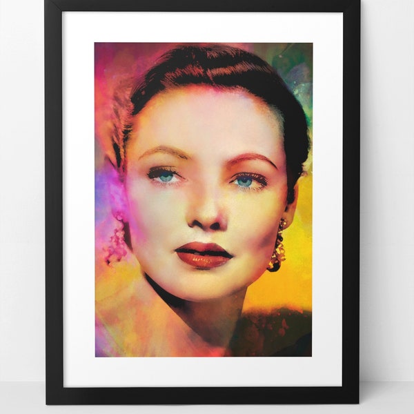 Gene Tierney Print - Etsy