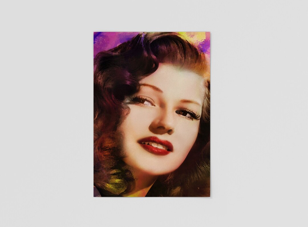 RITA HAYWORTH Wall Art Print Poster. Hollywood Movie Star of the 1940s ...