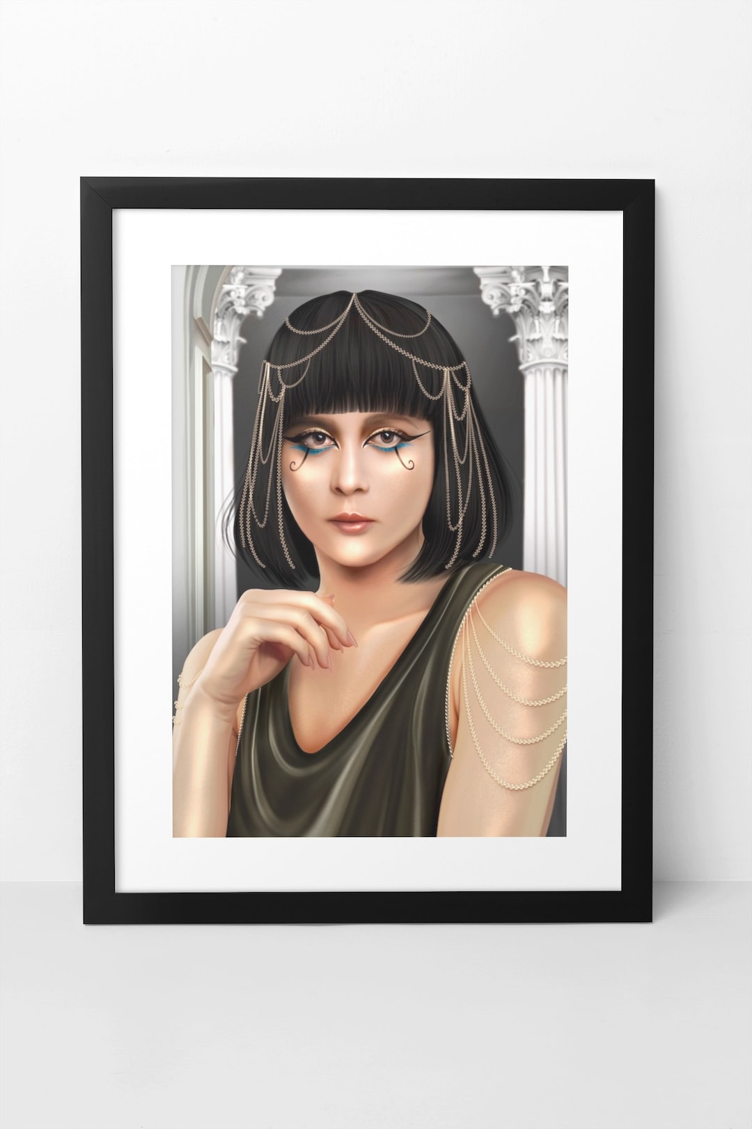 THEDA BARA as Cleopatra, Original Illustration. 1910s & 1920s Hollywood ...