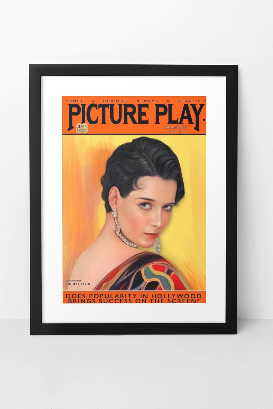 Original Wall Art Print Illustration. Lulu Recreation ©. 1920s ...