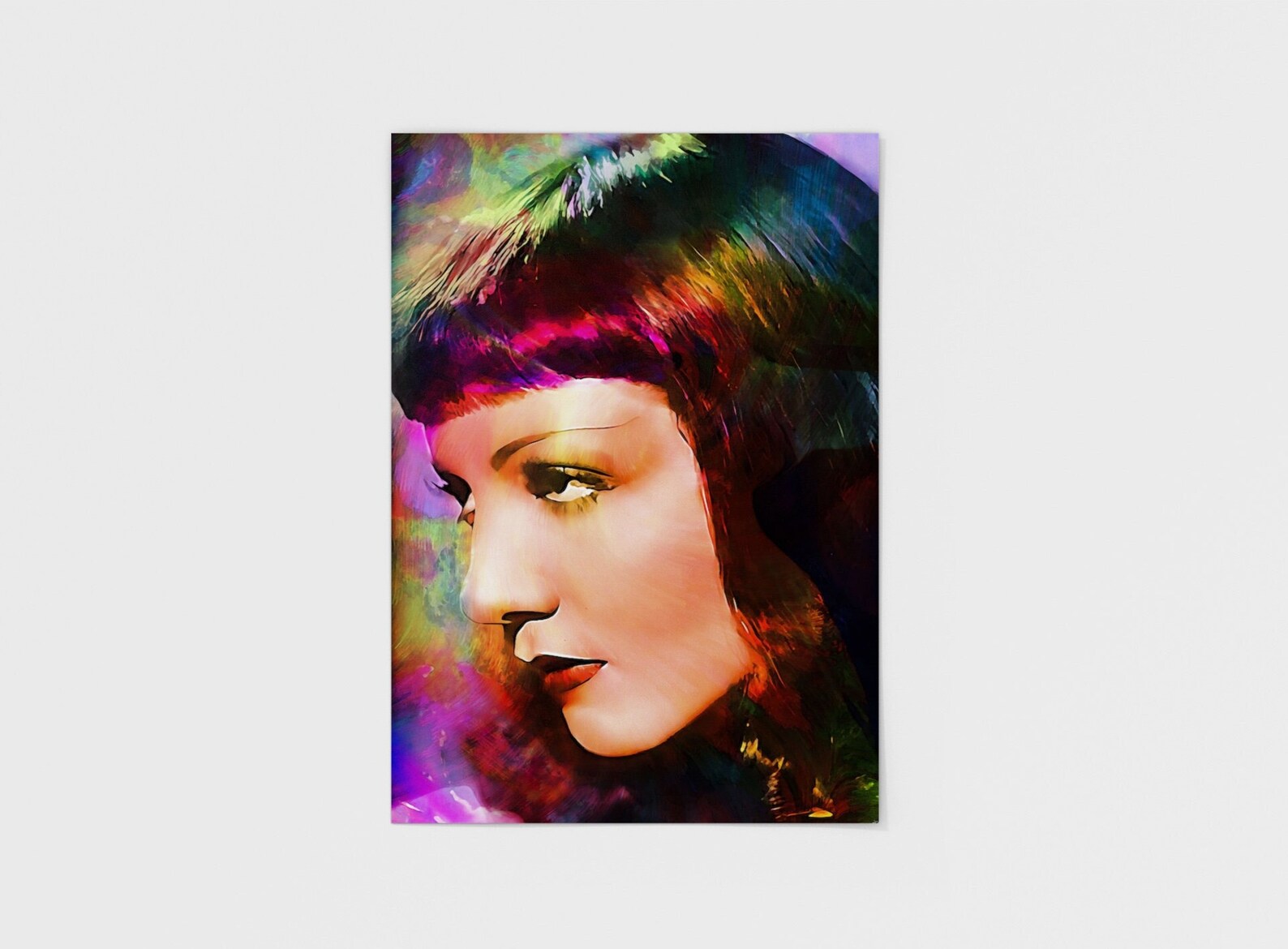 CLAUDETTE COLBERT Wall Art Print Poster. 1930s Hollywood Movie Star ...