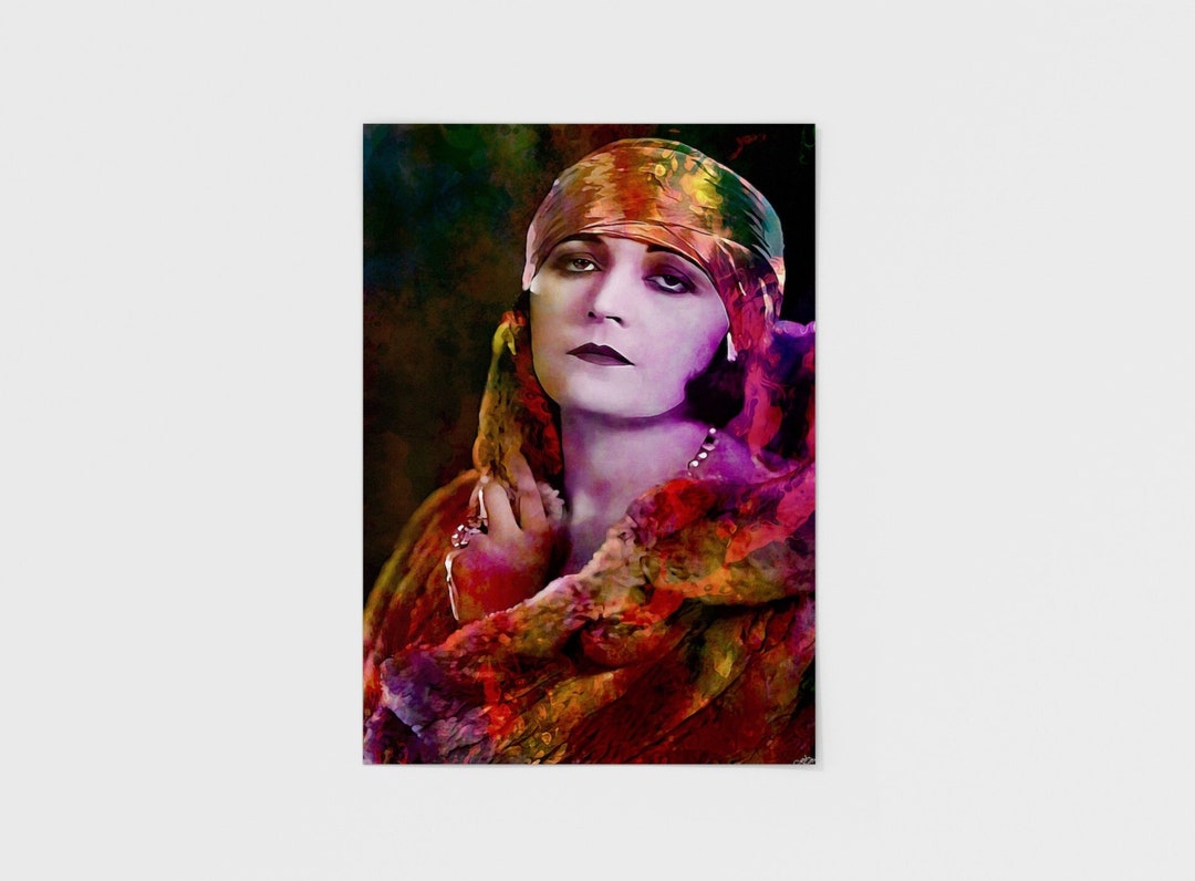 POLA NEGRI Wall Art Print Poster. 1920s Hollywood Silent Movie Star ...