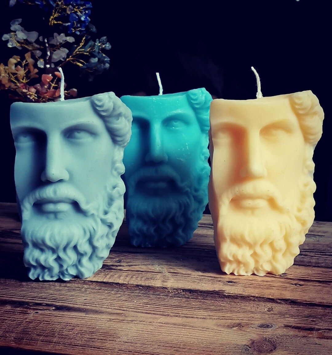 Zeus Sculpture Candle Greek God Candle Greek Mythology Candles - Etsy