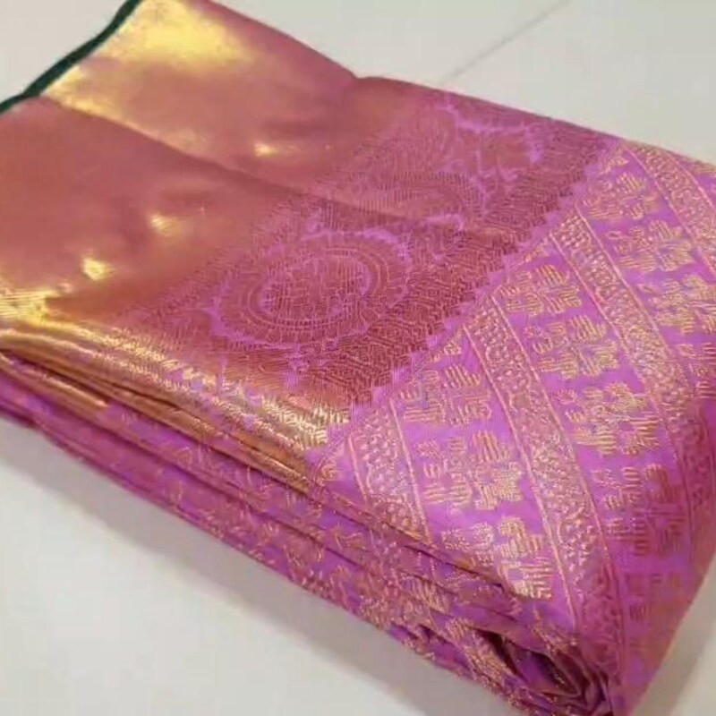Green Pattu Saree - Etsy