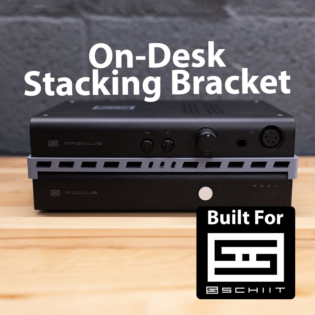 On-desk Stacking Mount - for Schiit Magnius / Modius / Asgard / Bifrost ...