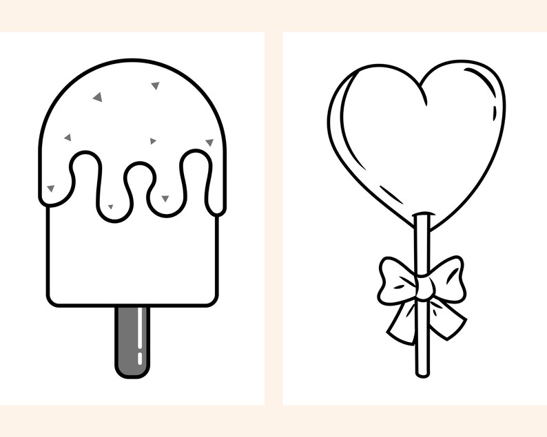 SUMMER IS HERE Coloring Pages for Kids. Let's Color All - Etsy