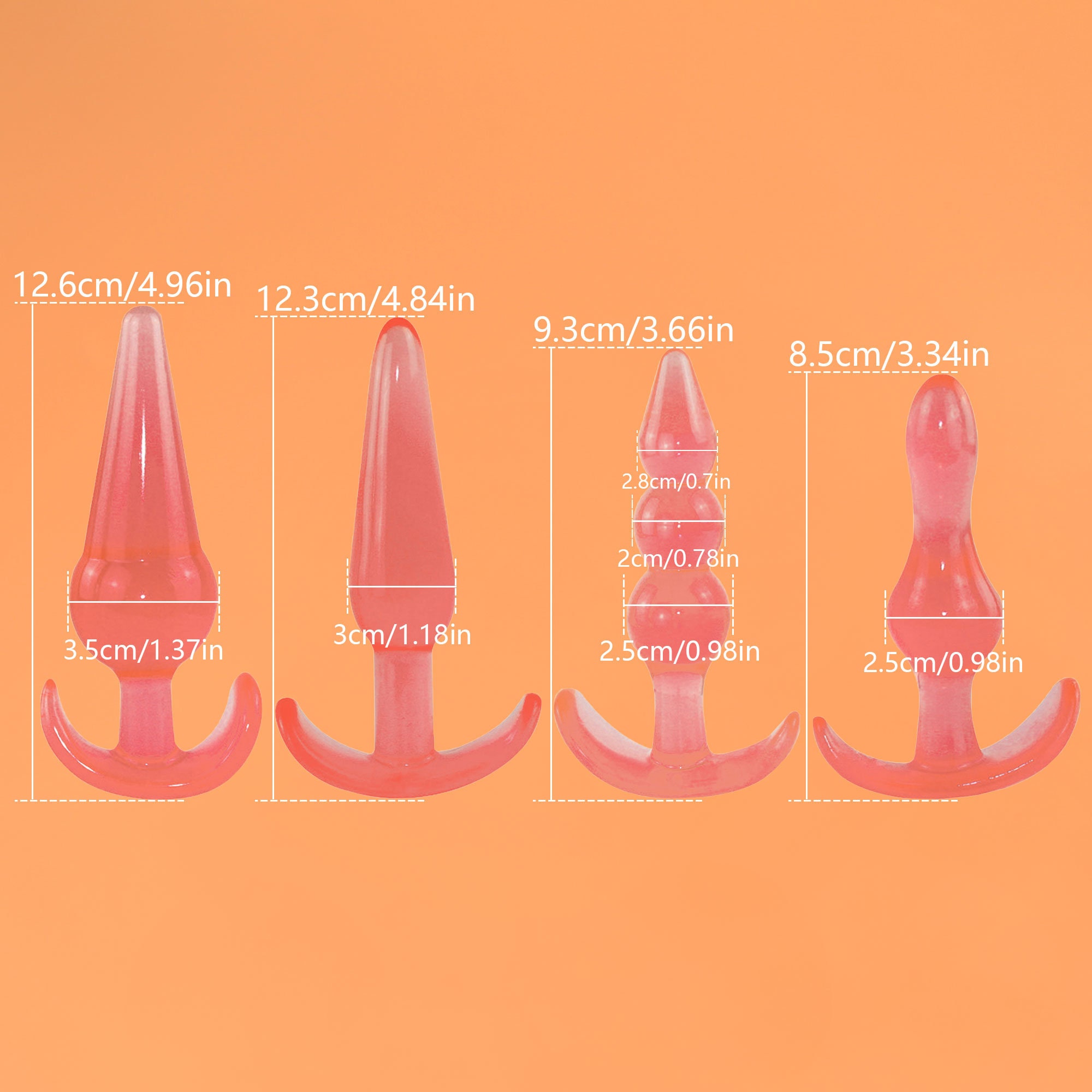 Butt Plug Set 4 Pcs Anal Training Plugs Beginner Butt Plug Anal Sex
