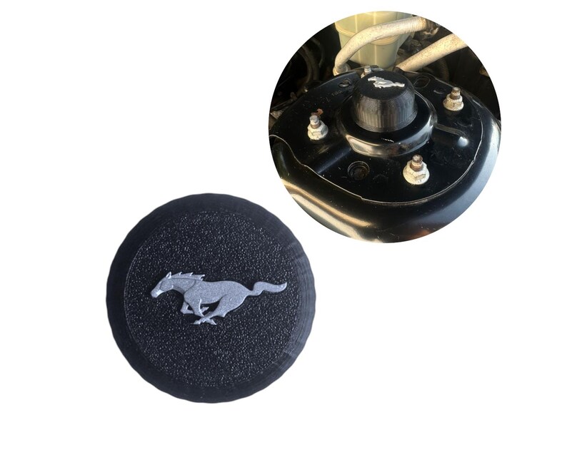 Ford Mustang 2005-2009 Strut Tower Cap Set of 2, Running Horse, Clean ...