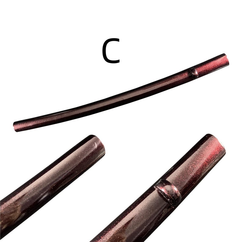 Part 3 DIY Katana Saya Pure Color Glossy Sprinkles Saya Gift Japanese ...