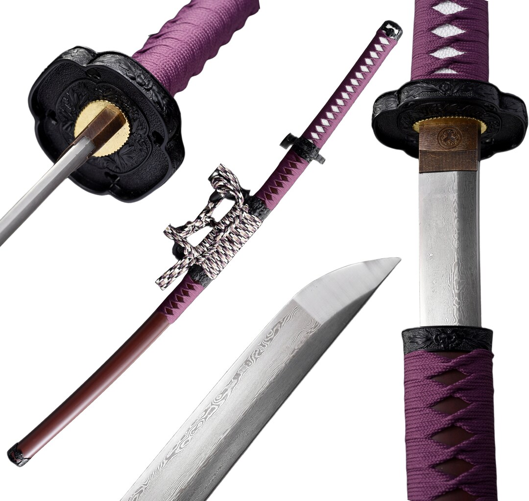 Damascus Steel Tachi Swords Handmade Japanese Tachi Odachi Sword ...