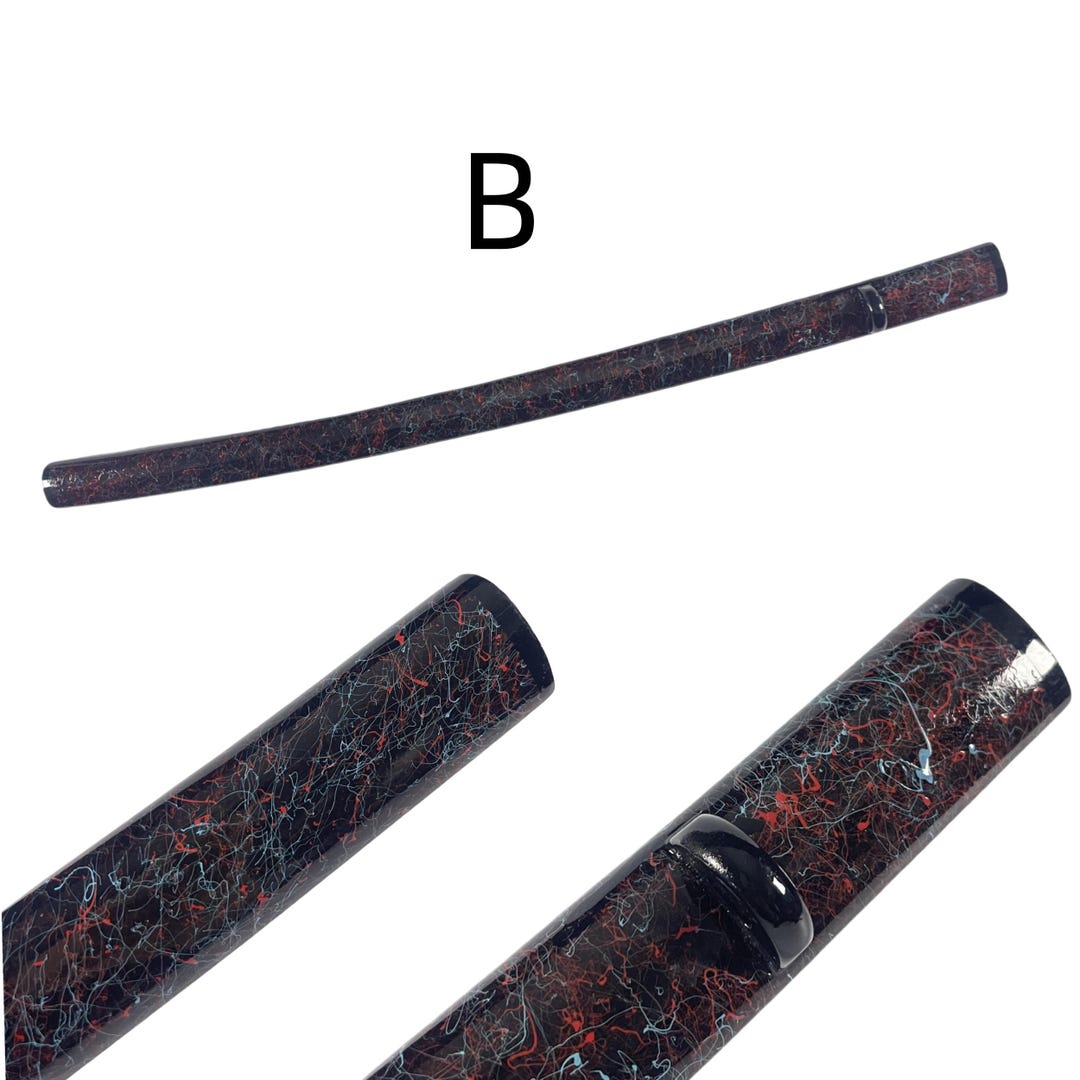 Part 3 DIY Katana Saya Brushed Pattern Saya Gift Japanese Samurai Sword ...
