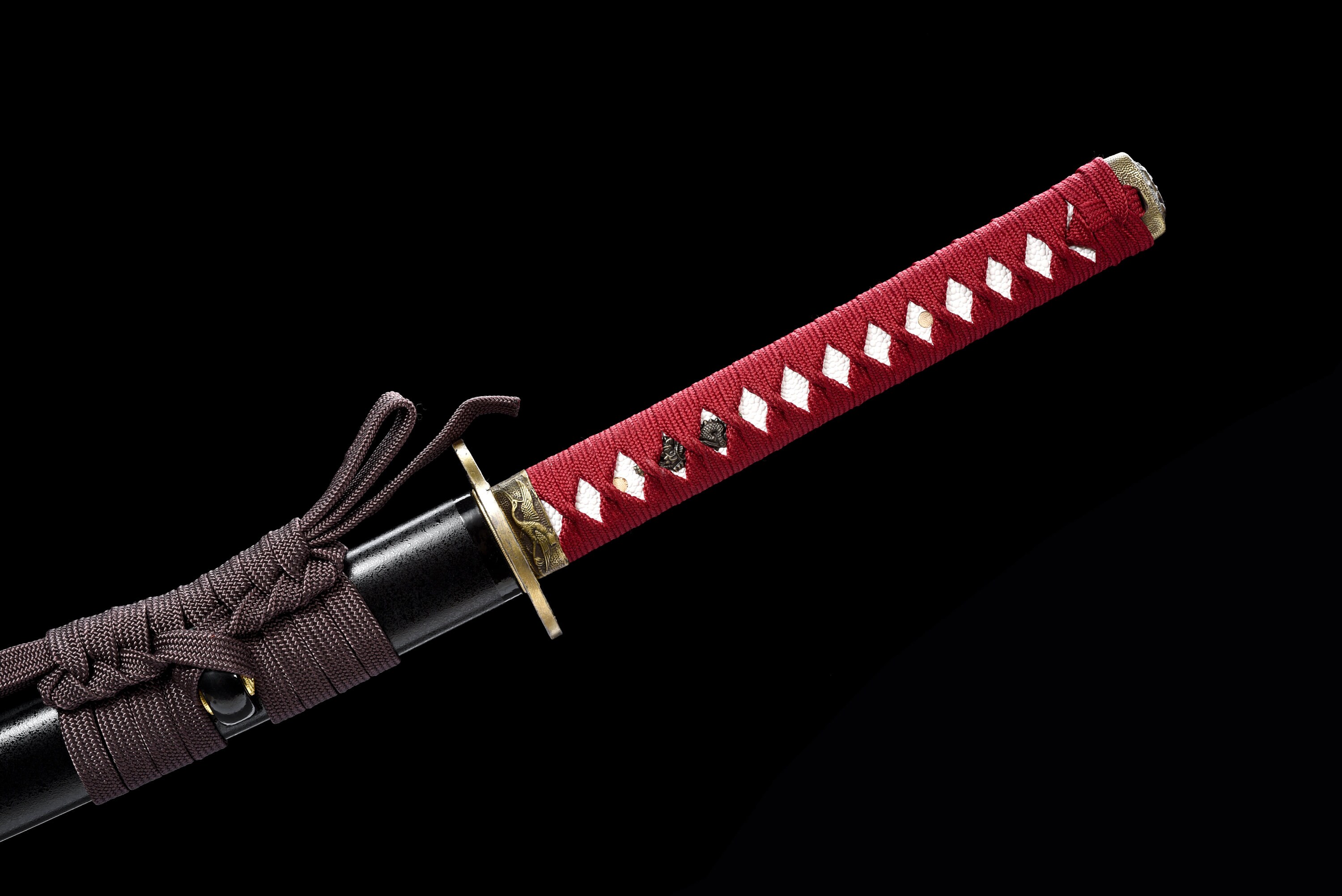 40.5 Inches Handmade Katana Full Tang Sharp Samurai Katana Sword Spring ...