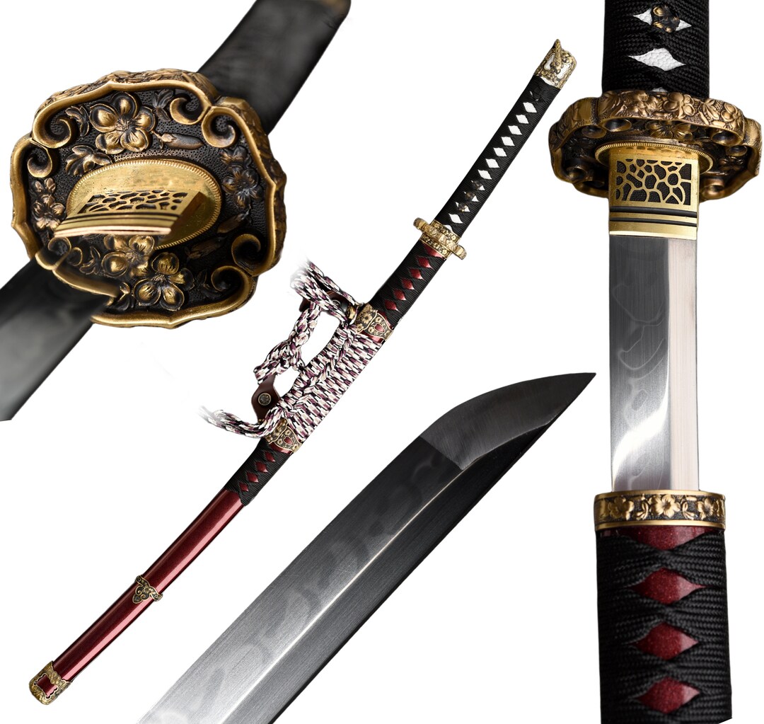 Handmade Japanese Tachi Odachi Sword T10 Folded Clay Tempered Steel ...