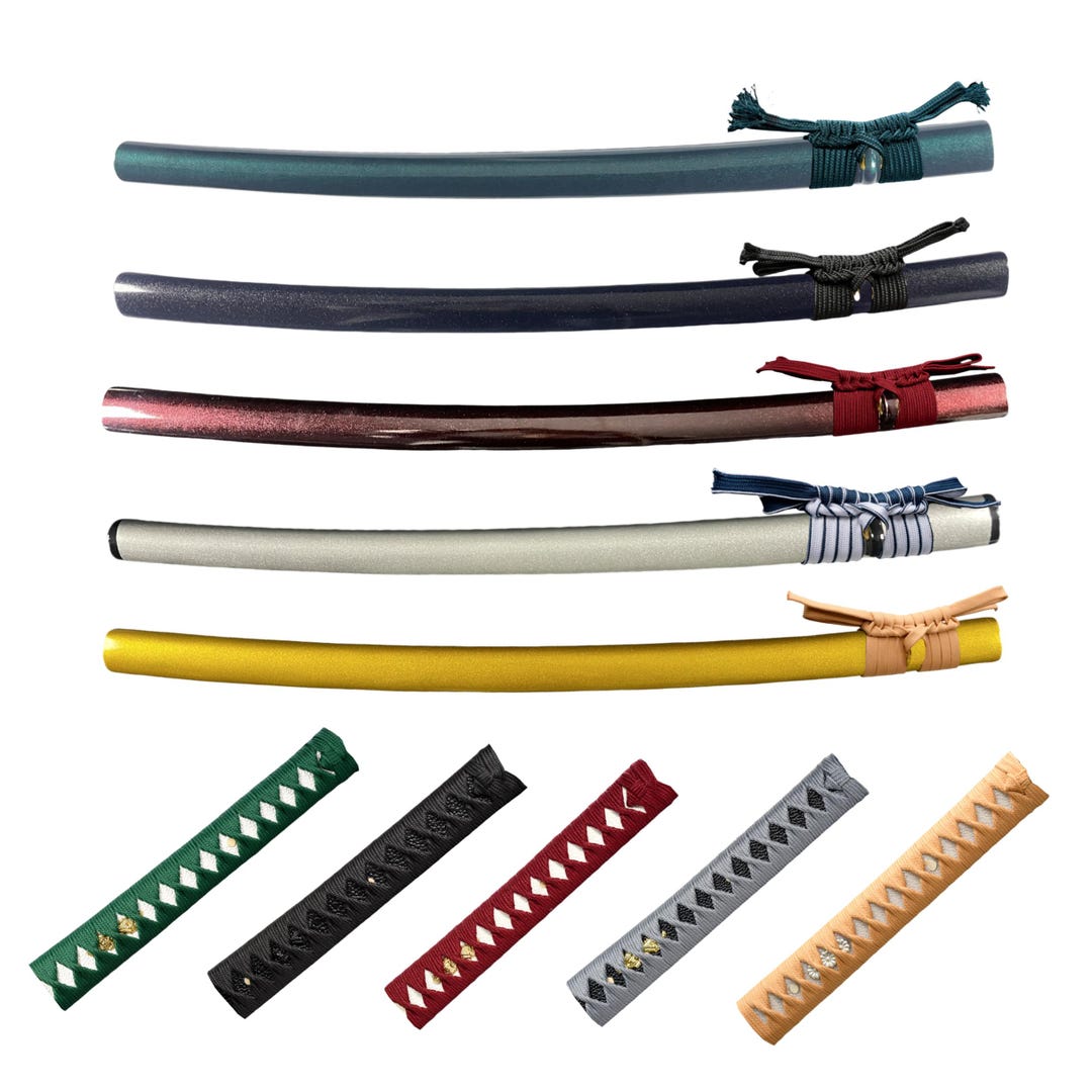 Part 3 DIY Katana Saya Pure Color Glossy Sprinkles Saya Gift Japanese ...