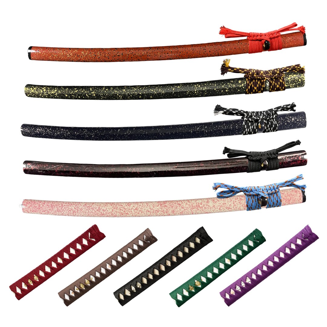 DIY Katana Saya Speckled Pattern Saya Gift Japanese Samurai Sword Red ...