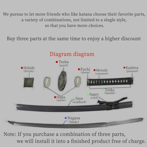 Part 3 DIY Katana Saya Color Blocking Series Saya Gift Japanese Samurai ...