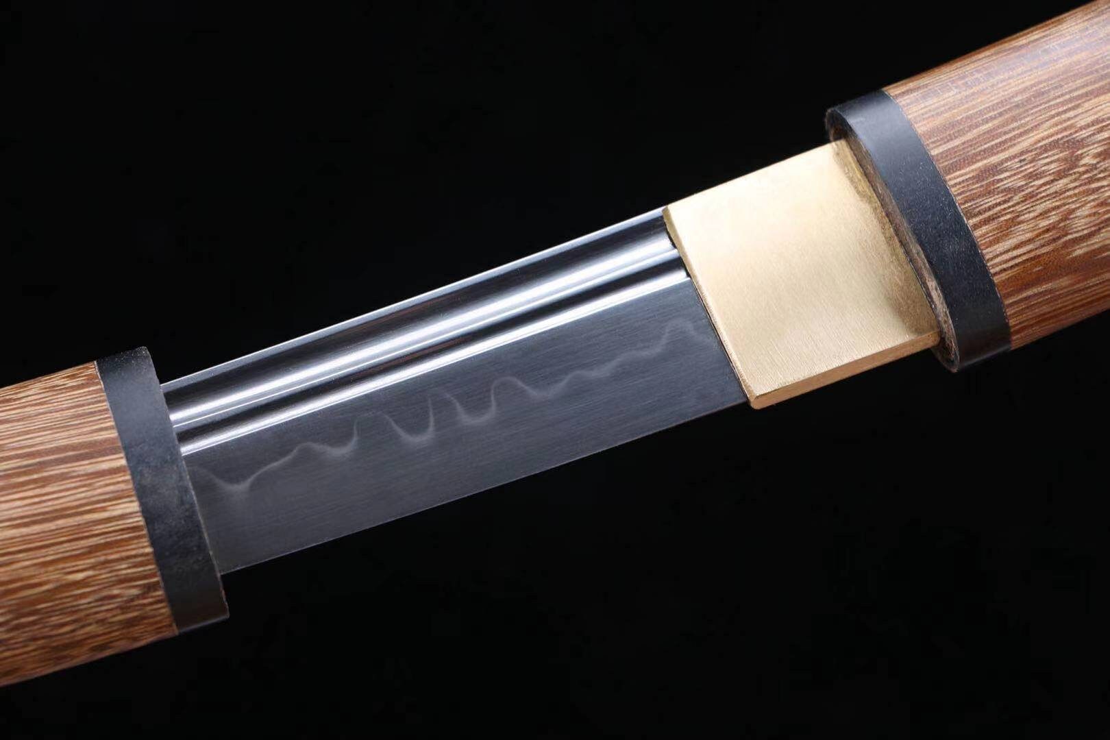 Handmade Japanese Tanto Sword T10 Carbon Steel With Rosewood Scabbard ...