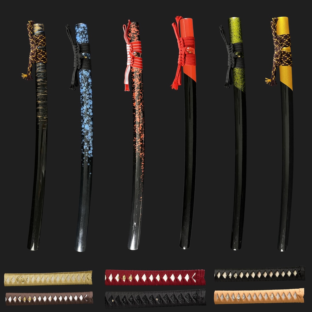 Part 3 DIY Katana Saya Color Blocking Series Saya Gift Japanese Samurai ...