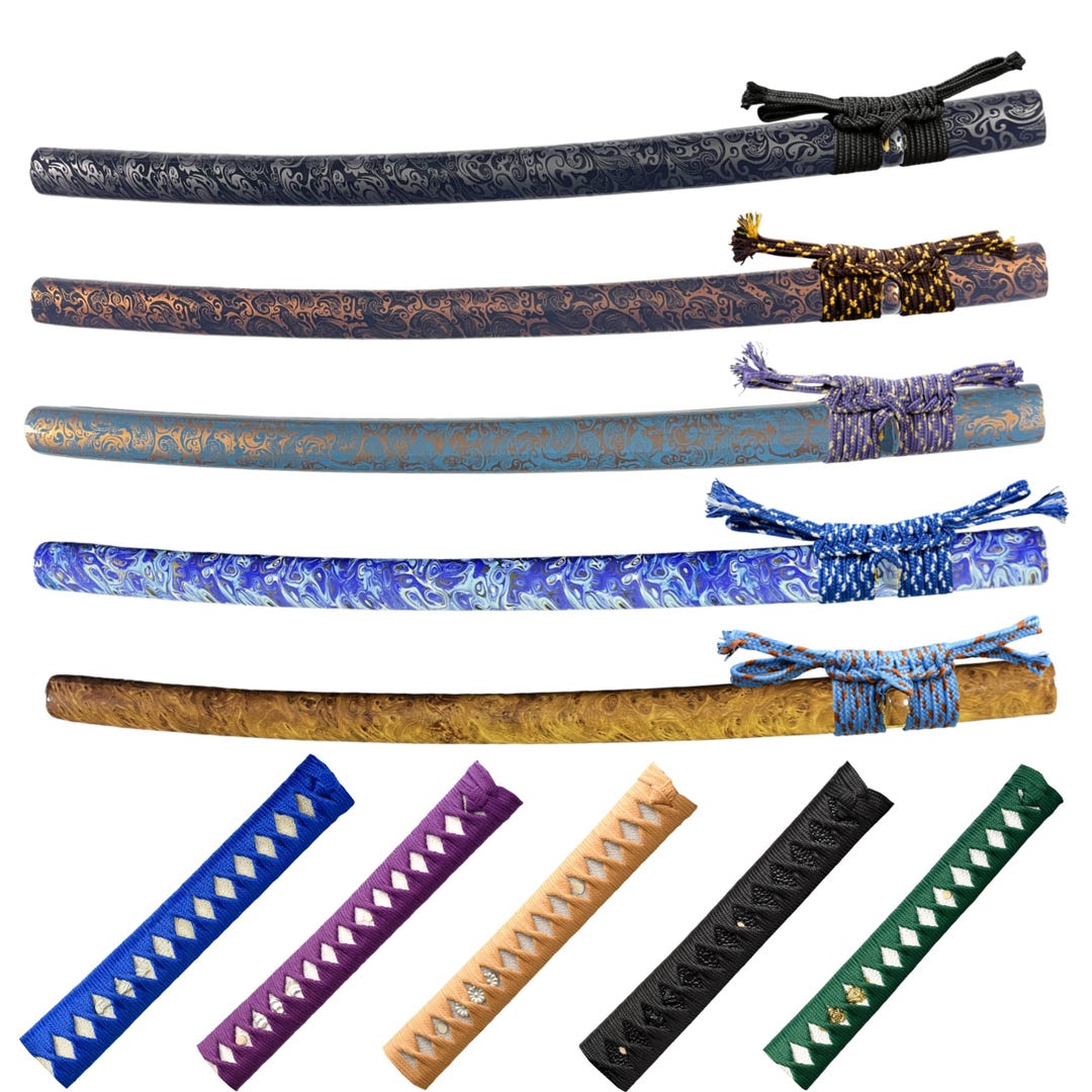 Part 3 DIY Katana Saya Water Transfer Printing Pattern Saya Gift ...