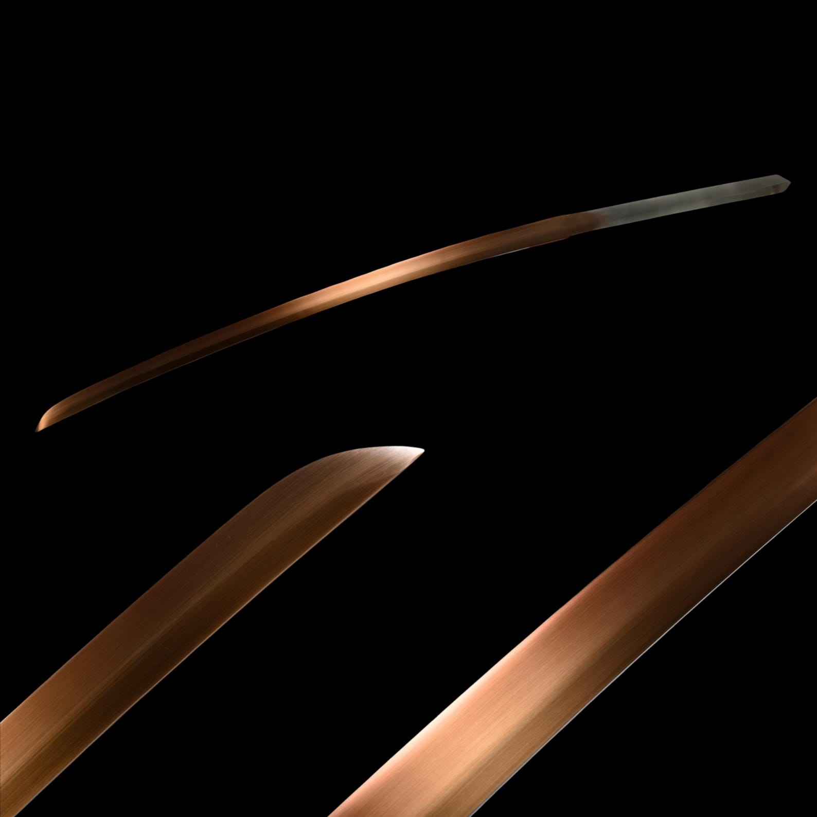 Part 1 Handmade Katana Blade DIY 1060 Steel Gold Color Blade ...