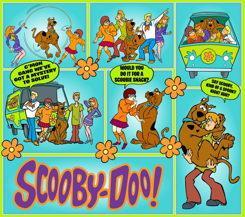 Scooby-doo 20 Oz. Tumbler Wrap Design Templates, PNG Sublimation ...