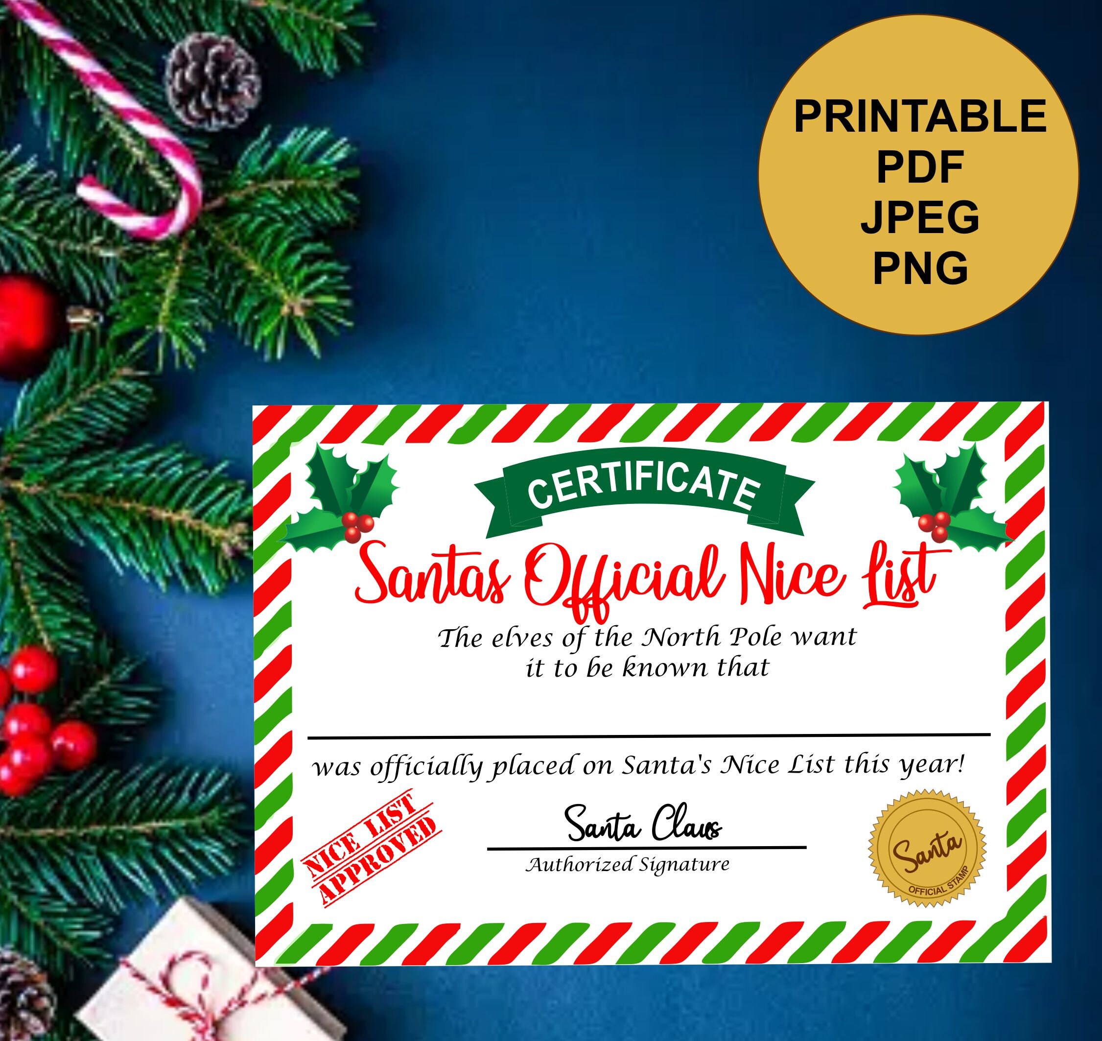 Letter to Santa, Letter From Santa, Printable Letter to Santa Instant ...