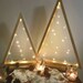 Handmade Modern Rustic Farmhouse Christmas Trees With Lights - Etsy