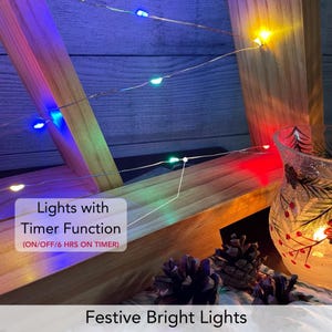 Set of 2 - Handmade Modern Rustic Farmhouse Christmas Trees With Lights ...