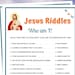Bible Games, Jesus Riddles, Who Am I, Bible Games for Kids & Adults ...