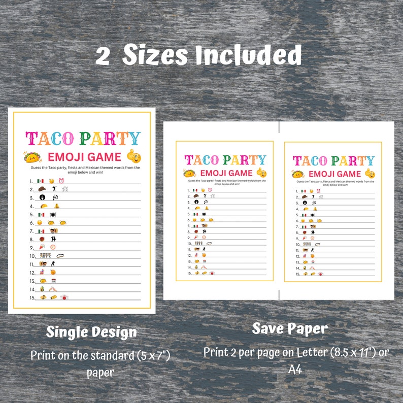 Taco Party Games, 35 Game SUPER Bundle, Taco Tuesday Games, Taco Party ...