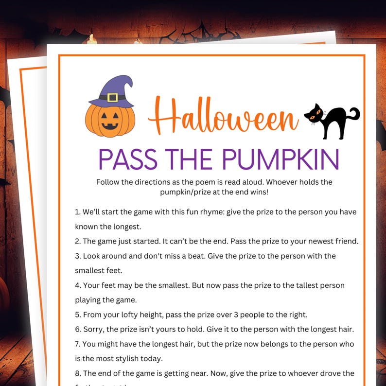 Halloween Games, Pass the Prize, Halloween Party Games, Halloween Games ...