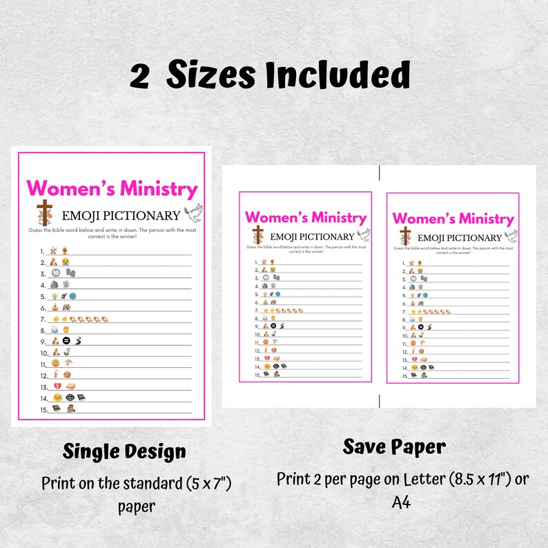 Womens Ministry Emoji Pictionary, Bible Games, Womens Ministry Games ...