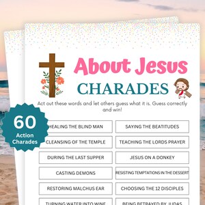 Bible Games, Charades, Jesus Christ Charades, Sunday School Games ...