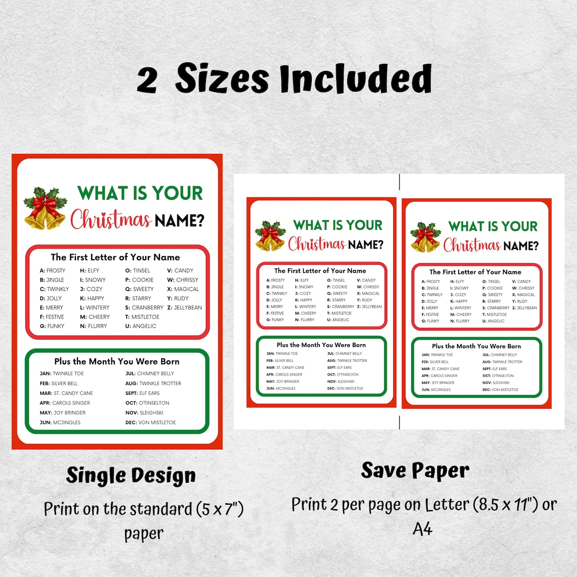 Christmas Games, What is Your Christmas Name?, Christmas Party Games ...